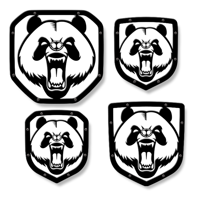 Panda Shield Emblem - RAM® Trucks, Grille and Tailgate - Fits Multiple ...